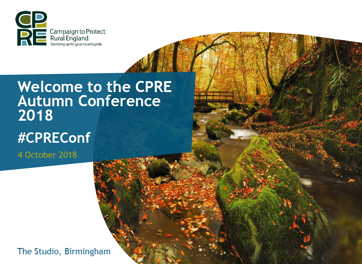 It's autumn, so it must be the Autumn Conference... - CPRE Kent